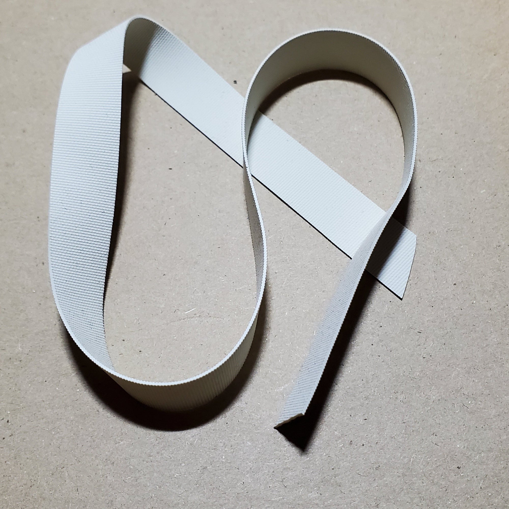 White Rubber Elastic for Swimwear (Textured) - 1kg